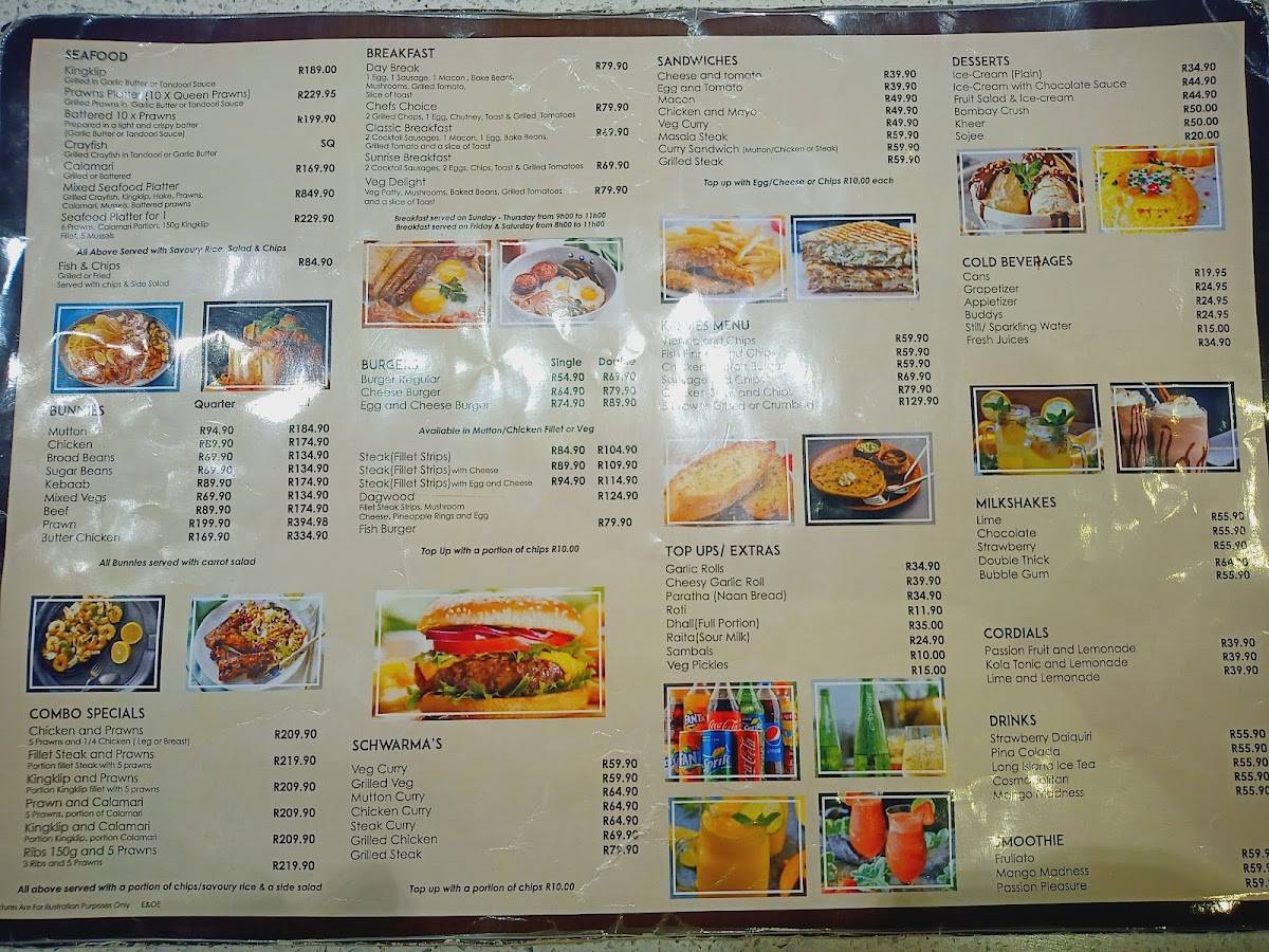 Menu at Oriental Restaurant Galleria Mall, Amanzimtoti