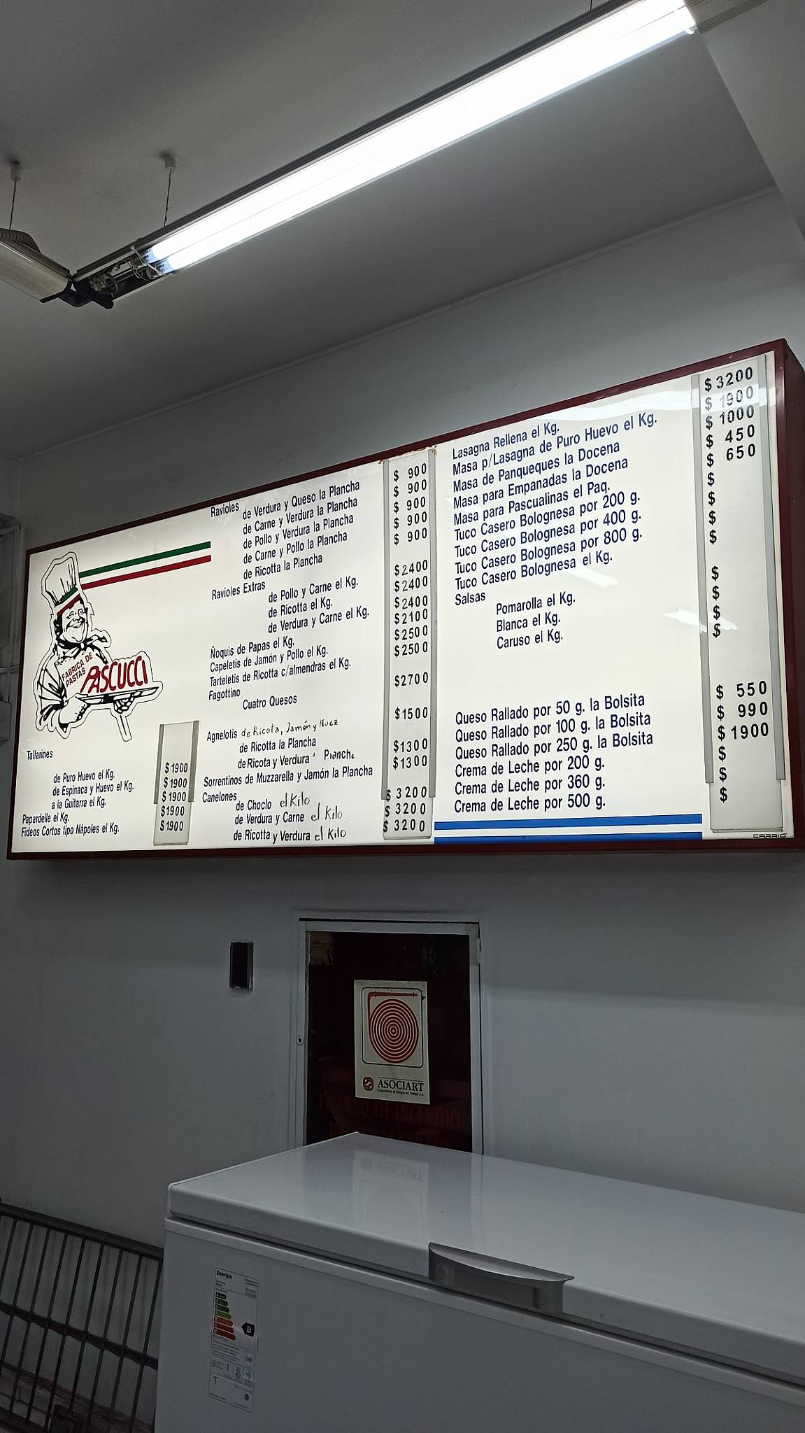 Menu at PASCUCCi PASTAS - CENTRO restaurant, Argentina