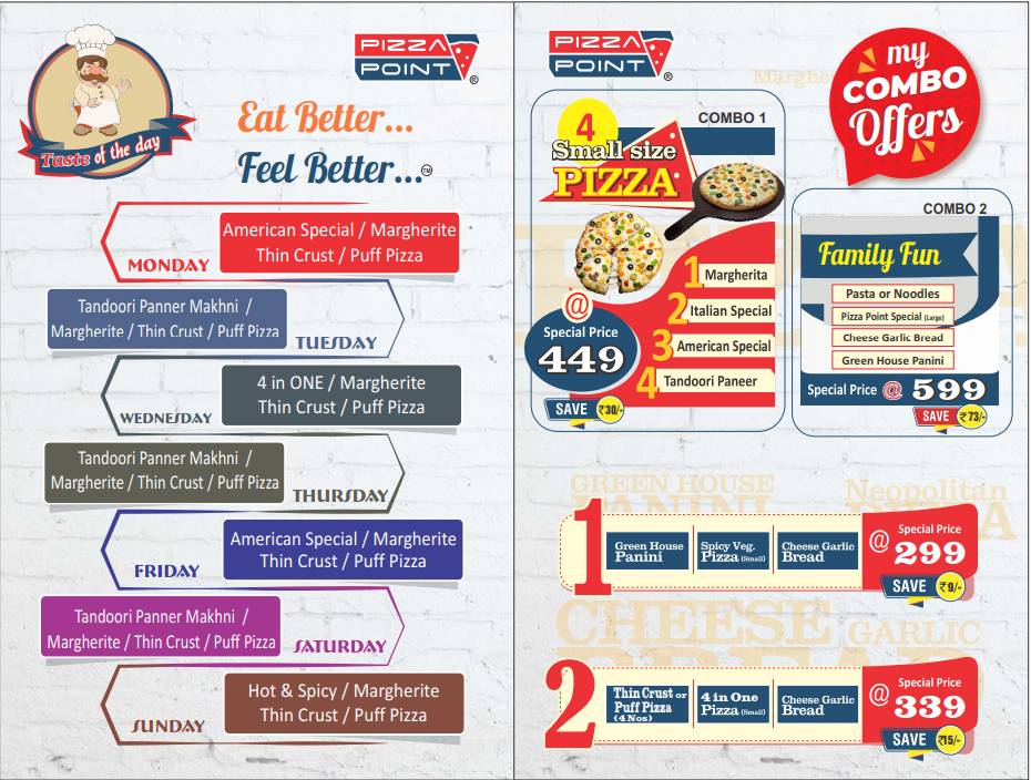 Menu at PIZZA POINT, Ahmedabad, A-301/302