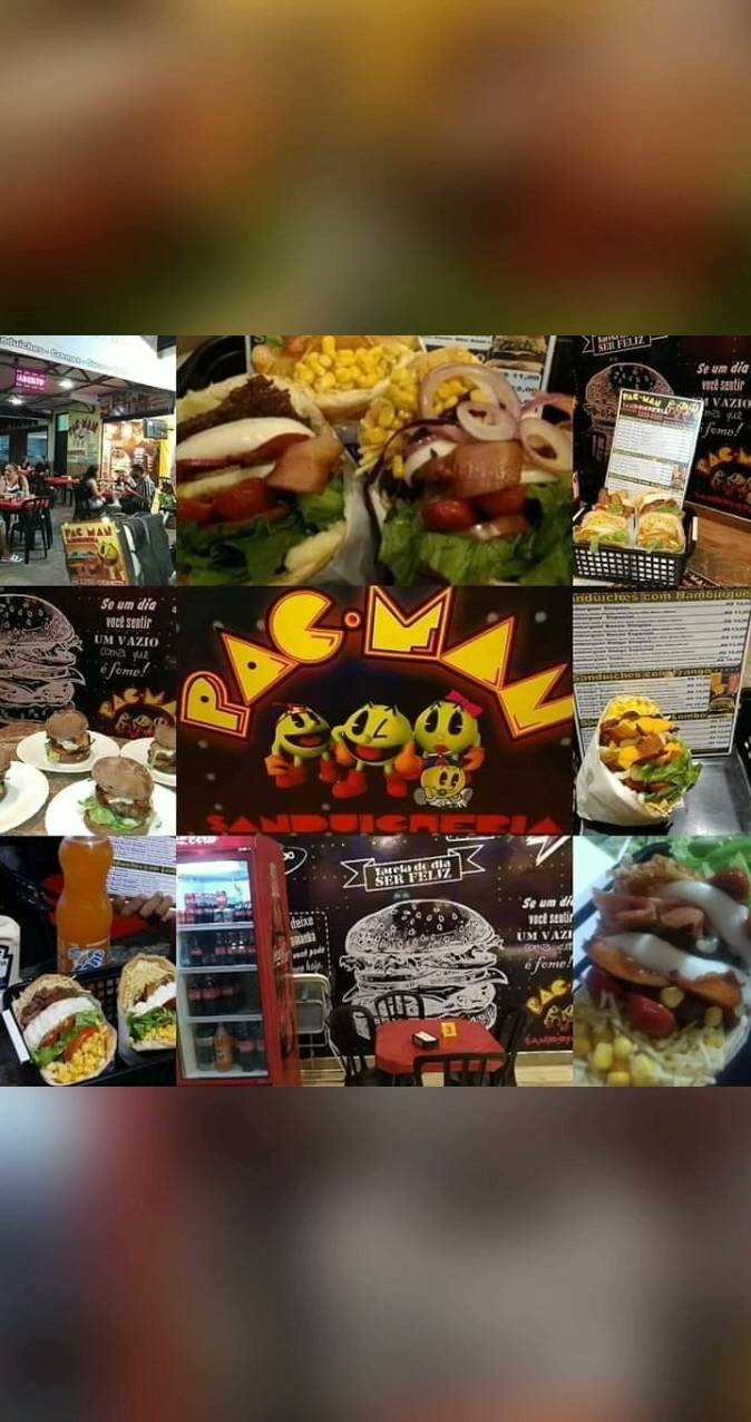 Menu at Pac Man restaurant, Goiânia