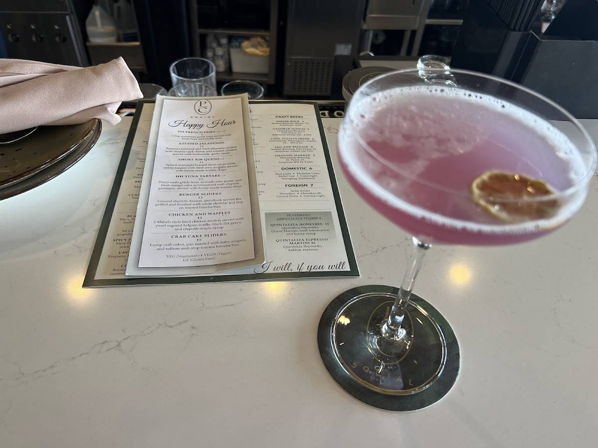 Menu at Palm City Social pub & bar, Palm City