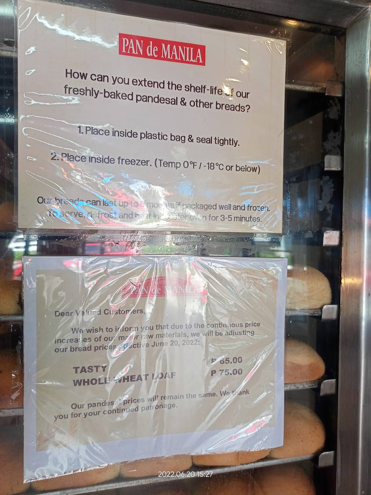 Menu at Pan de Manila - Kalayaan, Quezon City, 65 Kalayaan Ave