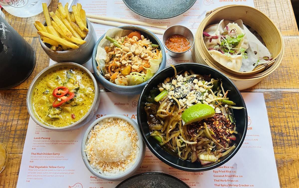 Menu at Panang restaurant, Glasgow