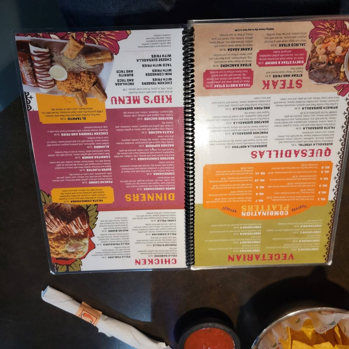 Menu at Panchos Tacos Bellville restaurant, Bellville