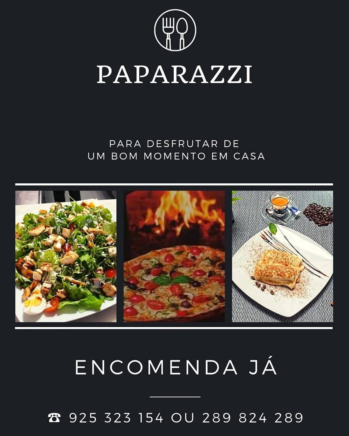Menu at Paparazzi pizzeria, Faro, R. Baptista Lopes 52