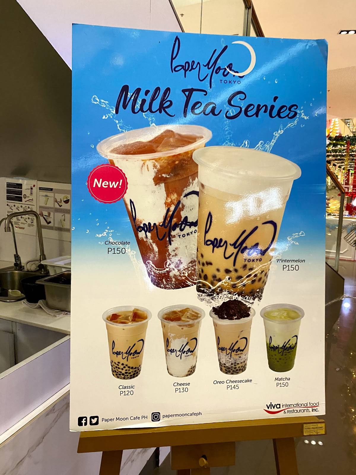 Menu at Paper Moon Boutique and Cafe - SM Aura Premier, Taguig