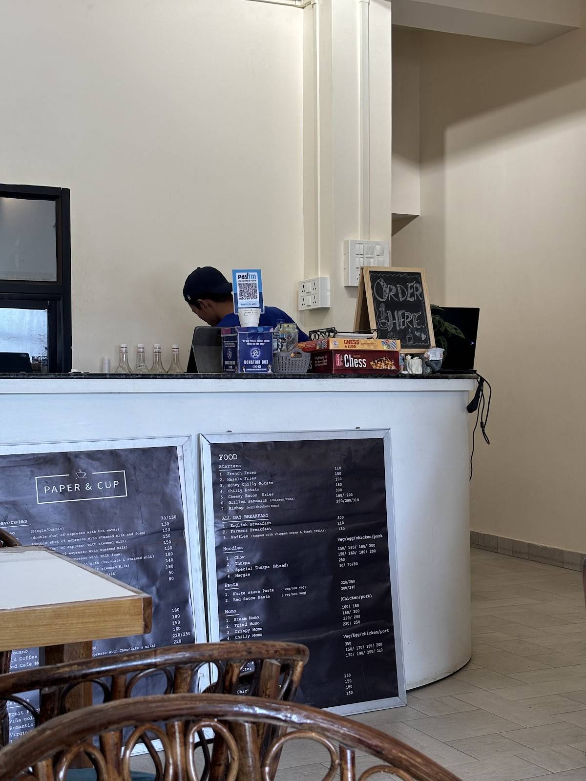 Menu at Paper & Cup, Nirjuli