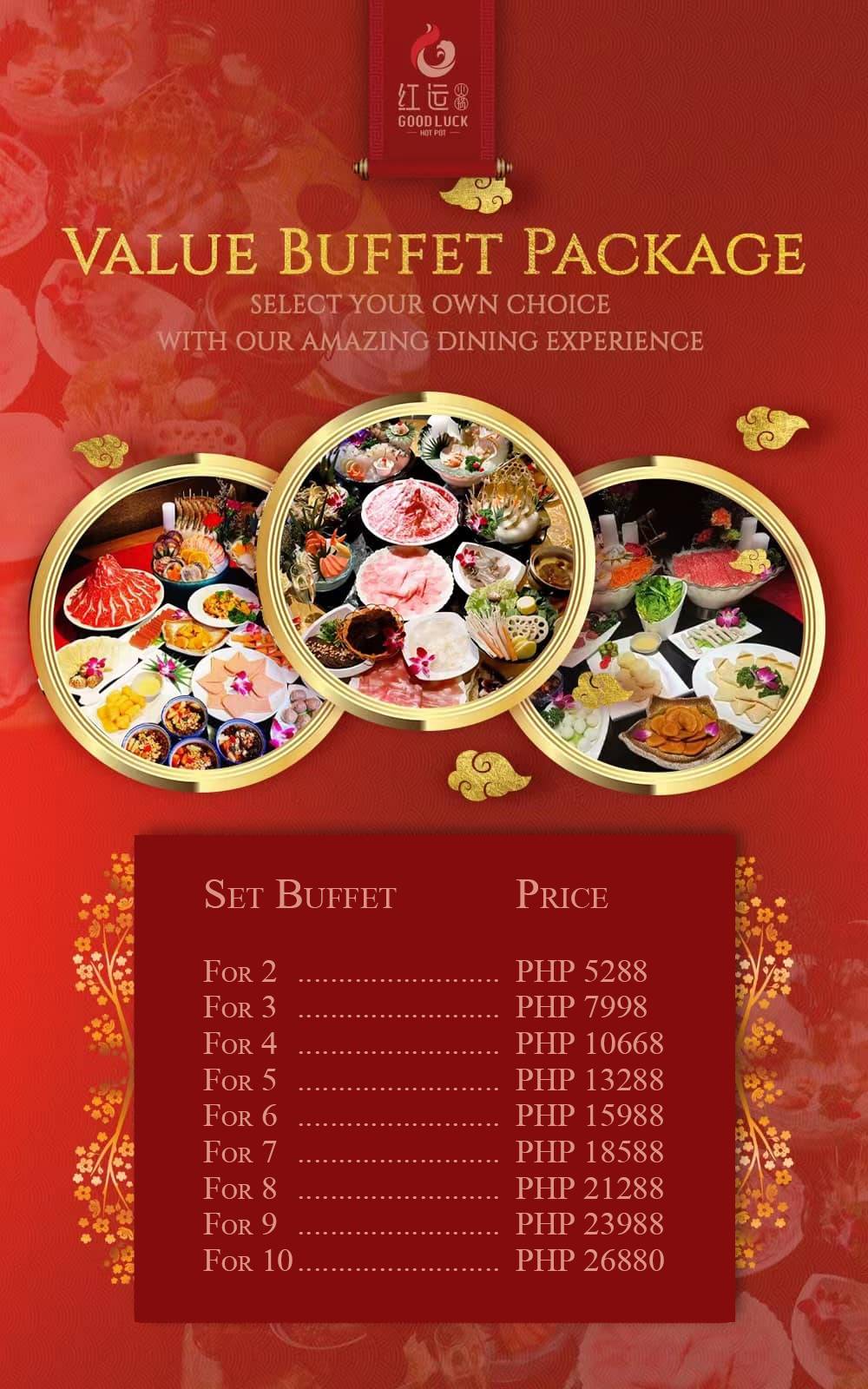 Menu at Good Luck Hot Pot restaurant, Pasay