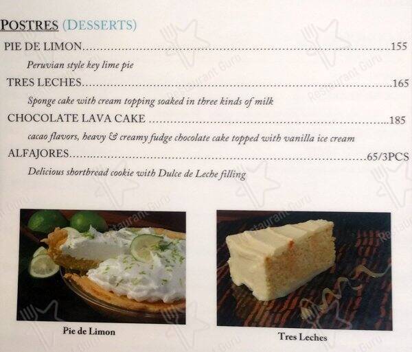Menu at Don Andres, Pasig