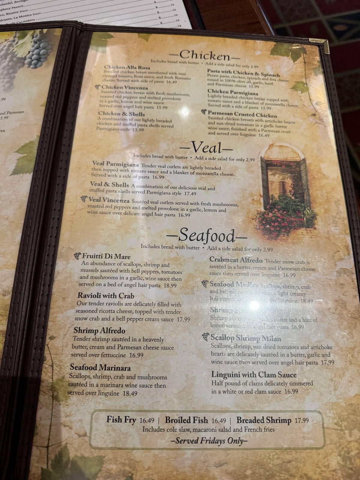 Menu at Pasquale's Italian Restaurant West Seneca, Buffalo, Seneca St