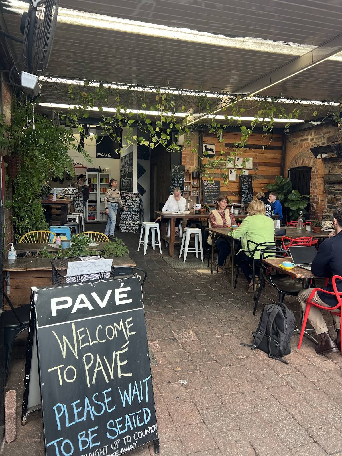 Menu at Pavé Cafe, Norwood