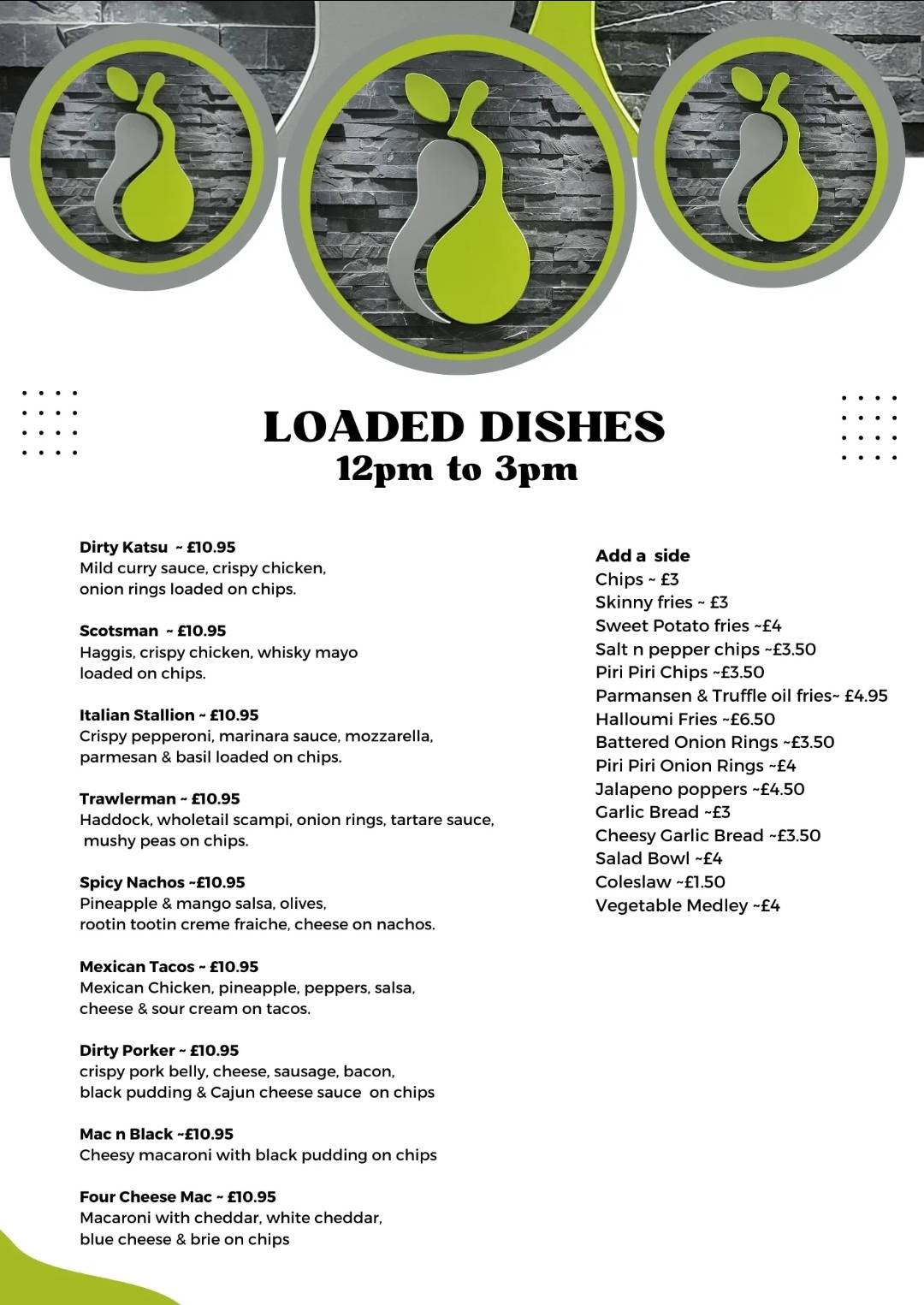 Menu at Permanently Closed restaurant, Fraserburgh