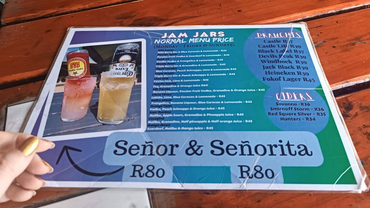 Menu at Pepper Chair Restaurant, Centurion