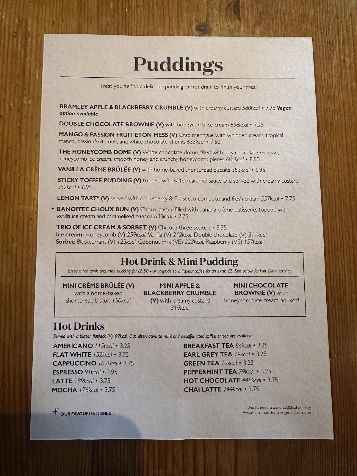 Menu at The Glover Arms pub & bar, Perth, Crieff Rd