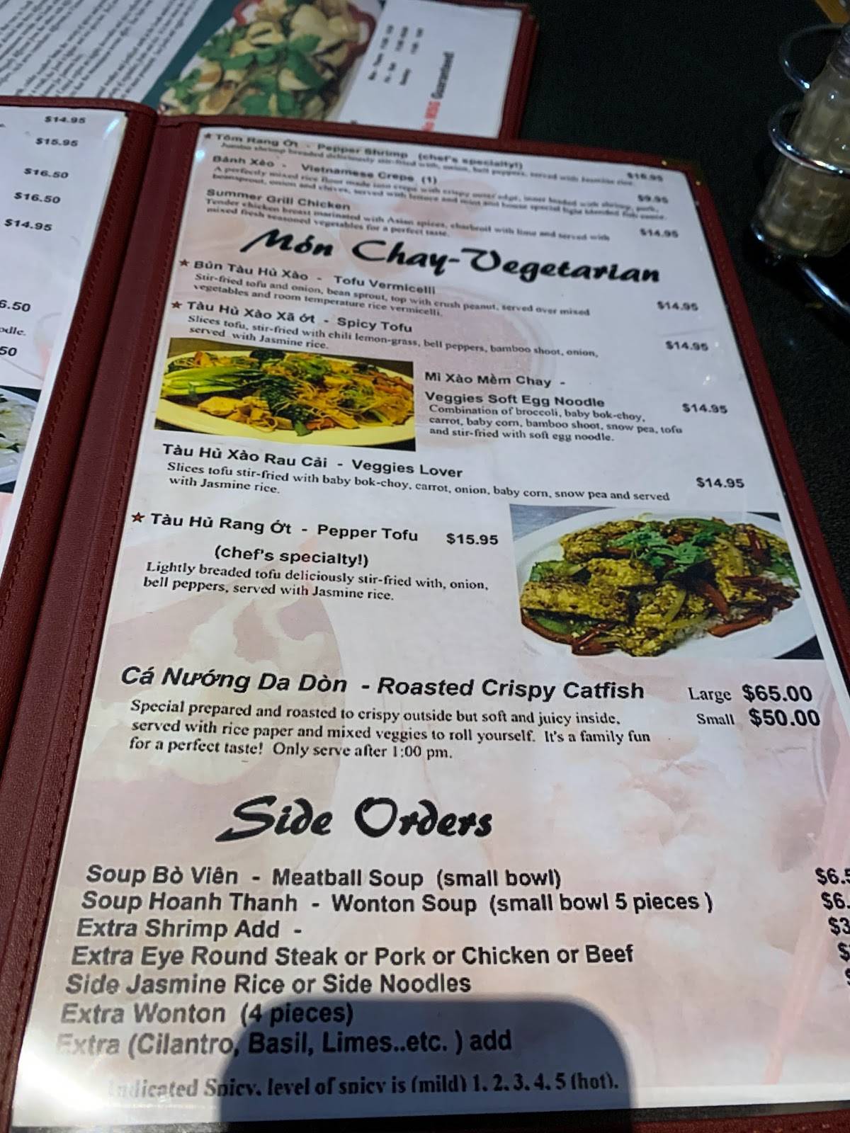 Menu at Pho Dalat Authentic Vietnamese Restaurant, Tempe