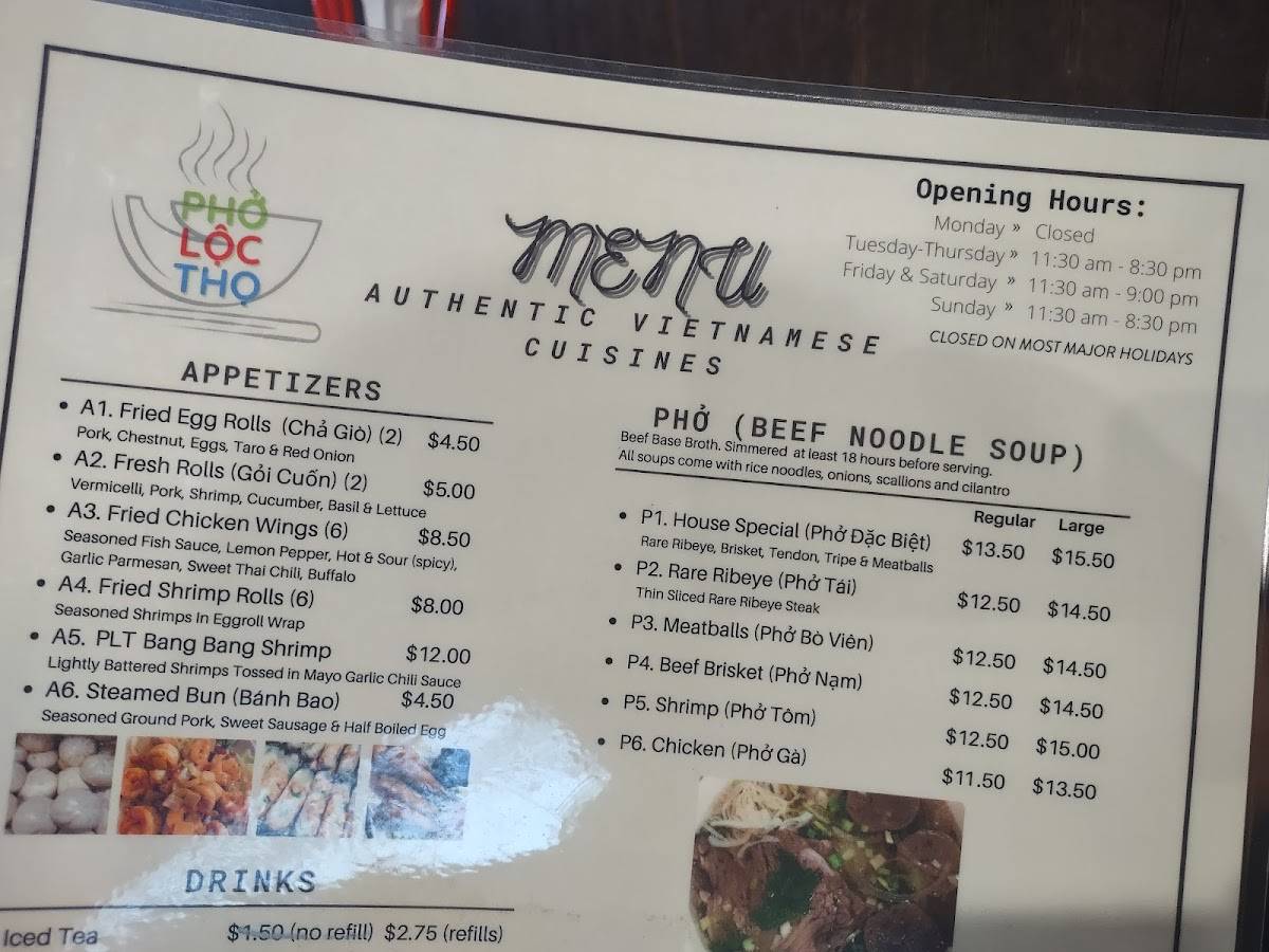 Menu at Dalat Town PHO - SANDWICH & MORE restaurant, Lakeland