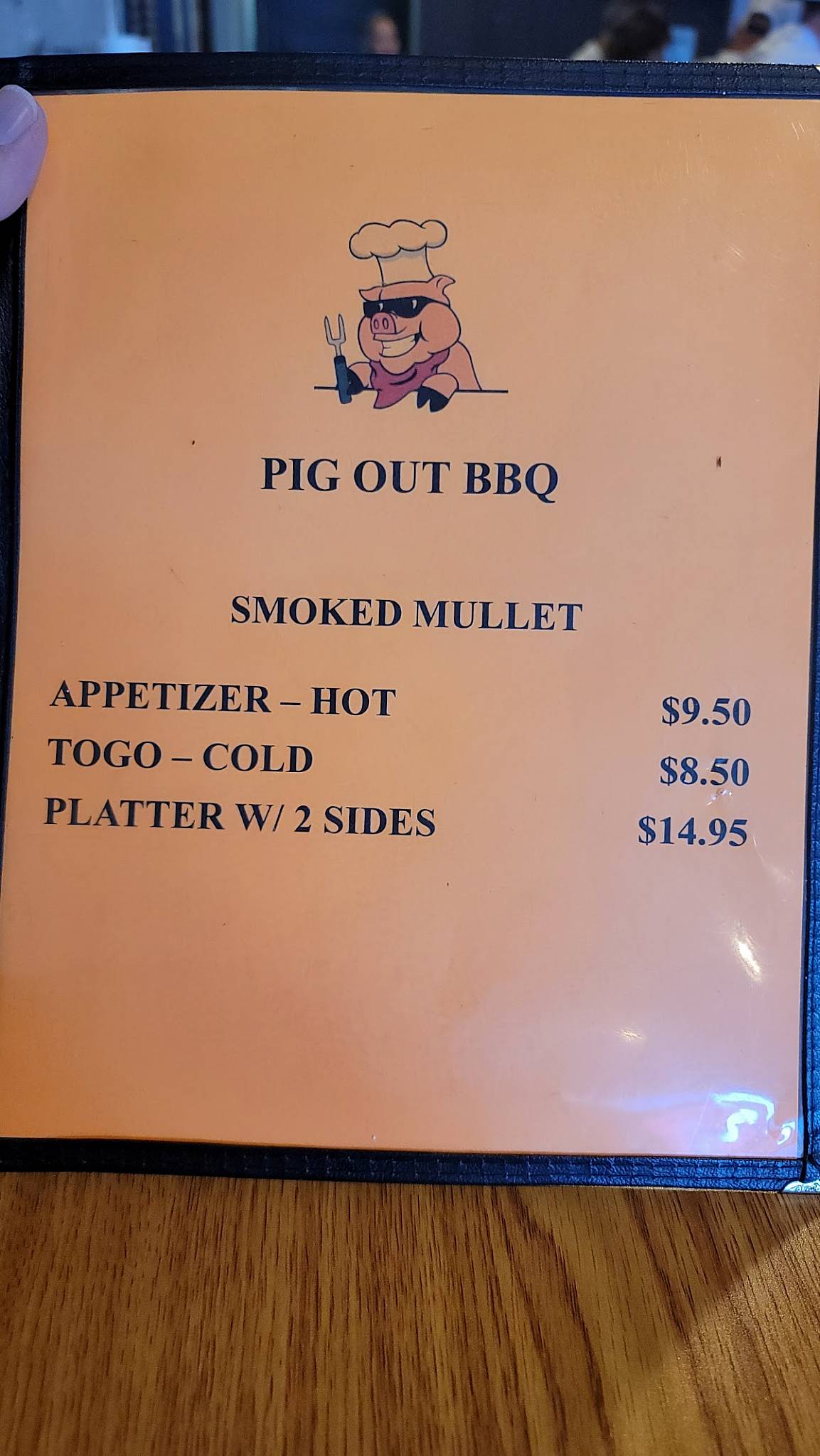Menu at Pigout BBQ And Southern Soul Food, Bradenton
