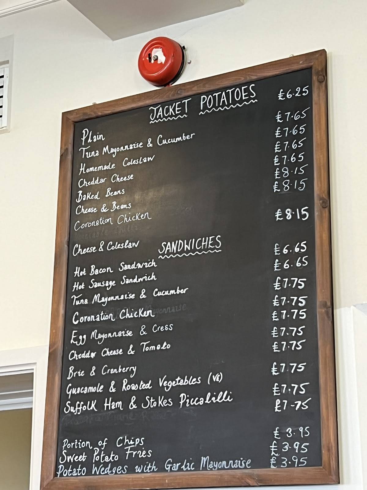 Menu at Pilgrims' Kitchen restaurant, Bury Saint Edmunds