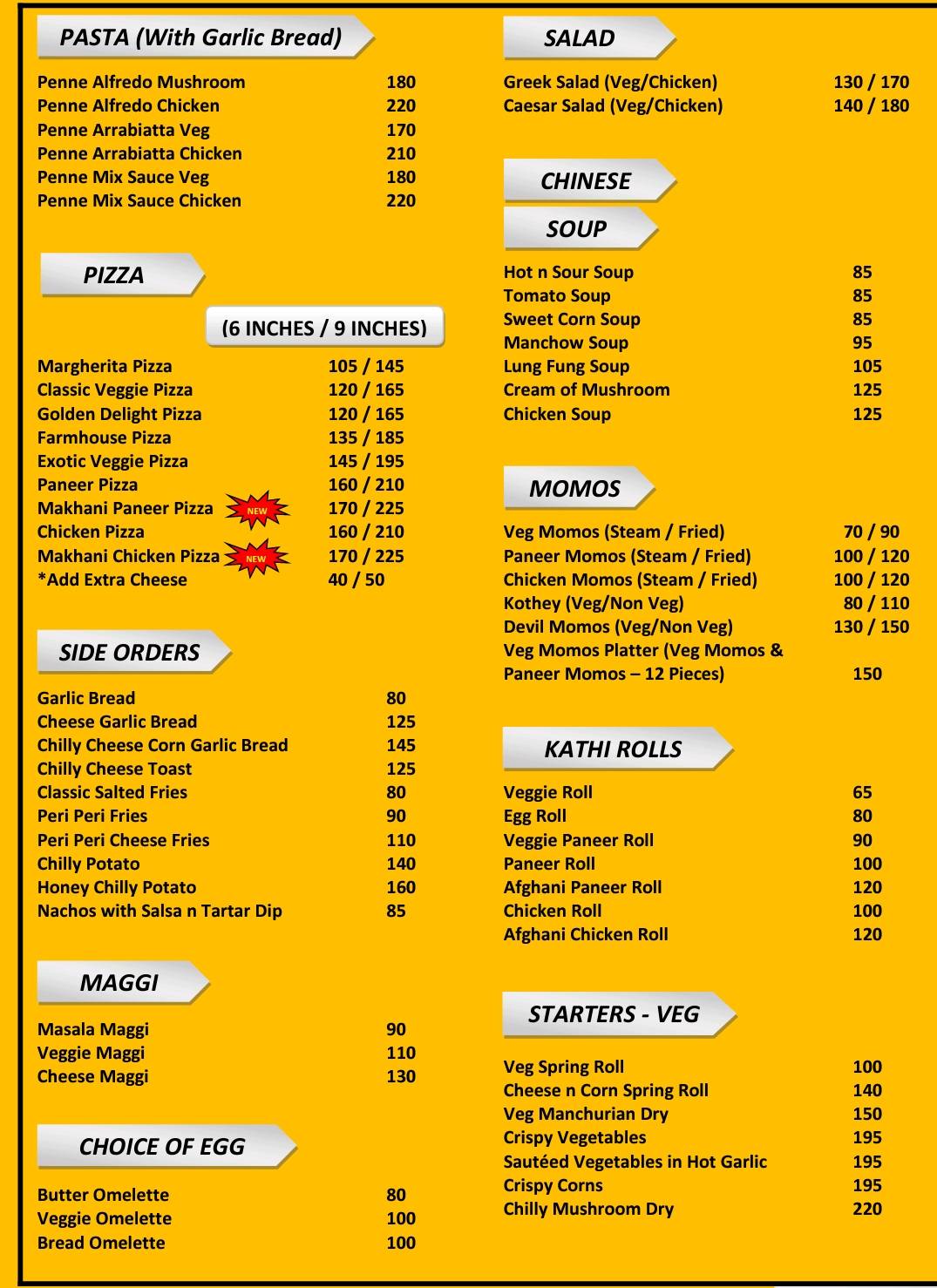 Menu at Pinewood Café & Kitchen, Dehradun