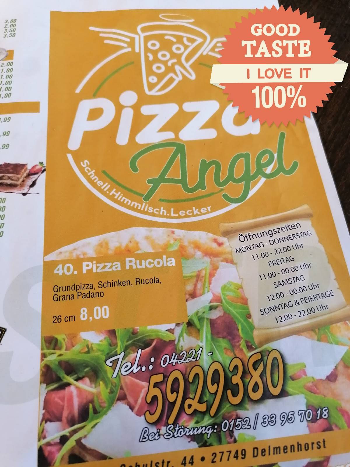 Speisekarte von Pizza Angel Delmenhorst, Delmenhorst