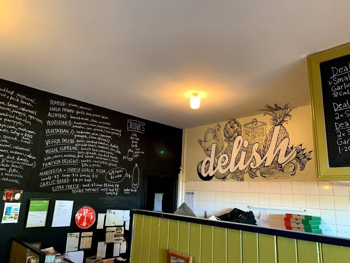 Menu at Pizza Delish pizzeria, Blackheath