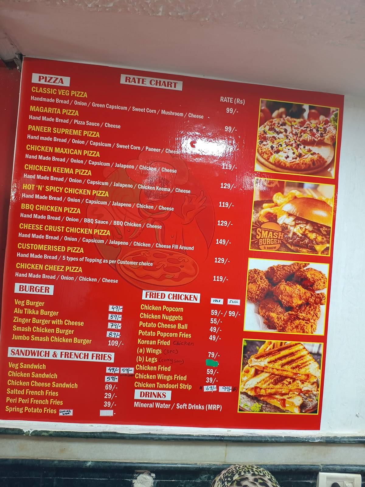 Menu at Pizza & Burger Hub, Kolkata