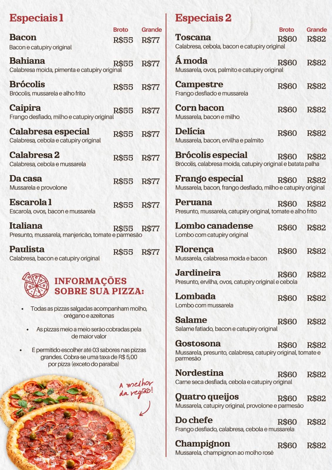 Menu em Pizzaria Don Marco's, Guarujá