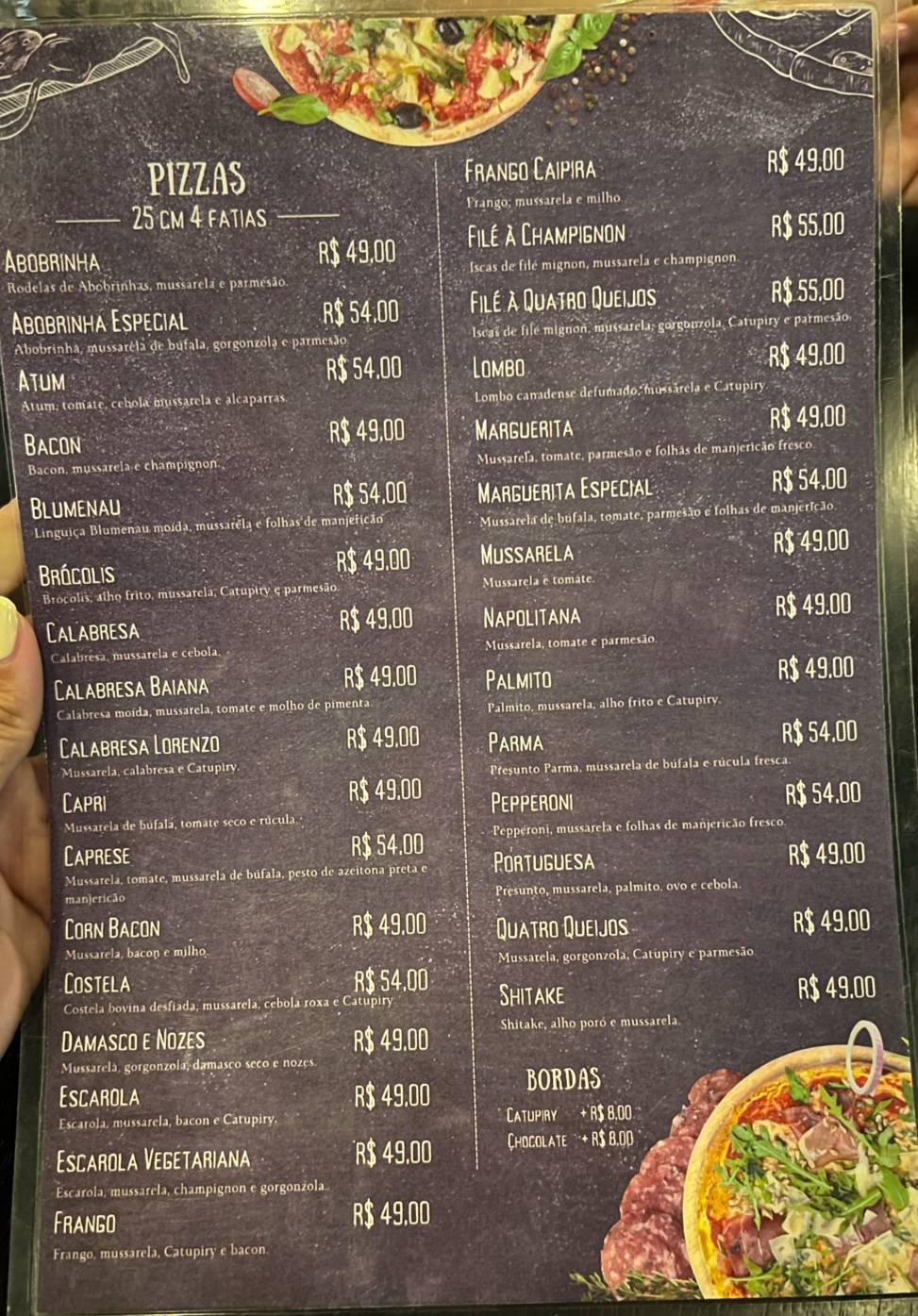 Menu em Pizzarium Pizzaria Artesanal, Florianópolis, R. das Corticeiras