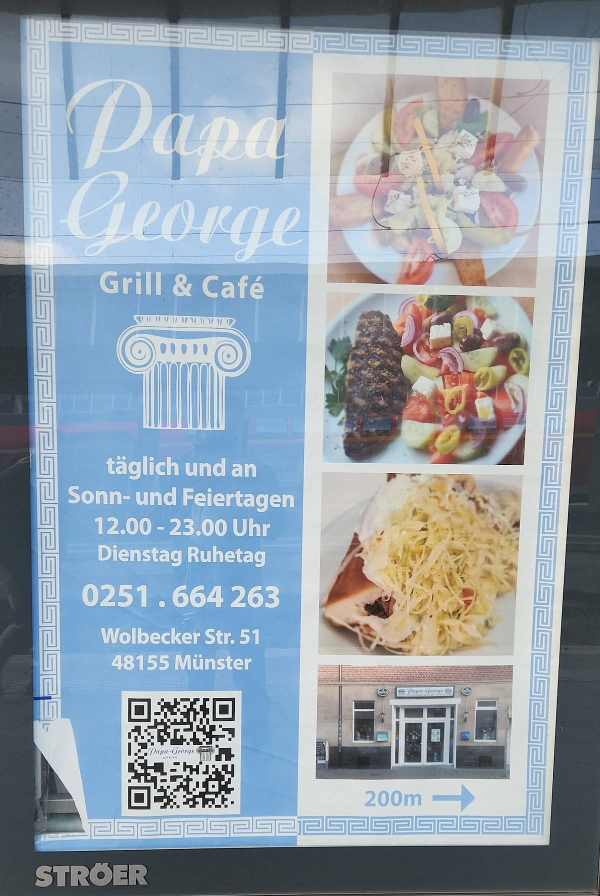 Speisekarte von Papa George Grill & Café pizza, Münster, Wolbecker ...