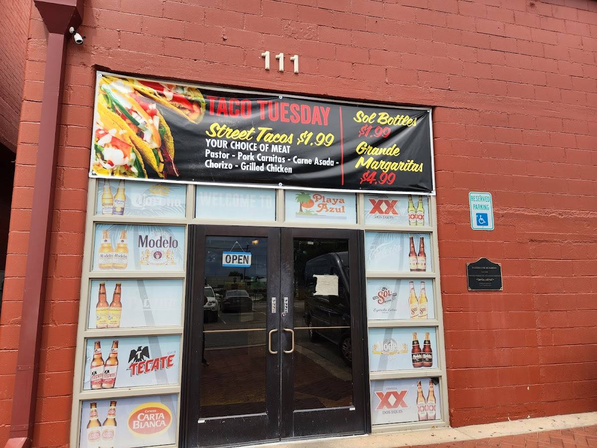 Menu at Playa Azul Authentic Mexican restaurant, Wichita, 111 N ...