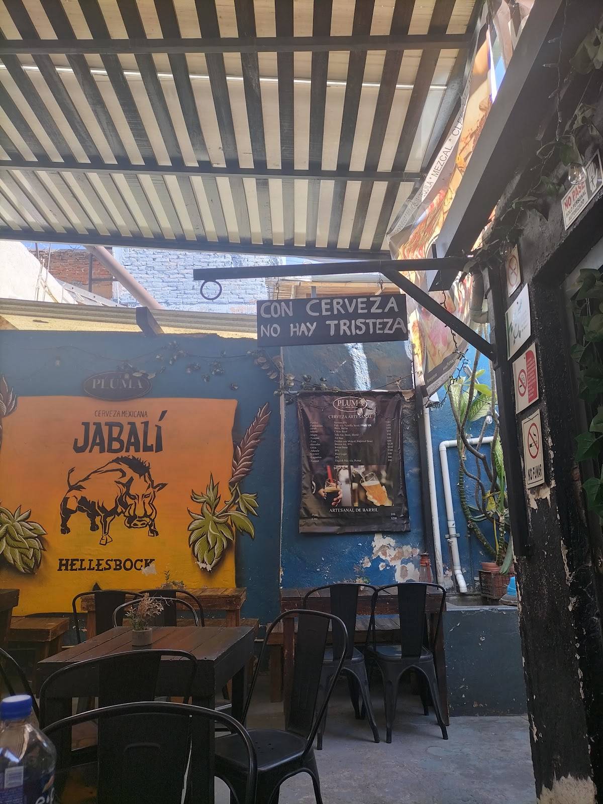 Carta de Pluma Cafe Bar, Santiago de Querétaro, Manuel Gutiérrez Nájera 42