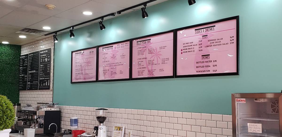 Menu at Pokemoto restaurant, Seekonk