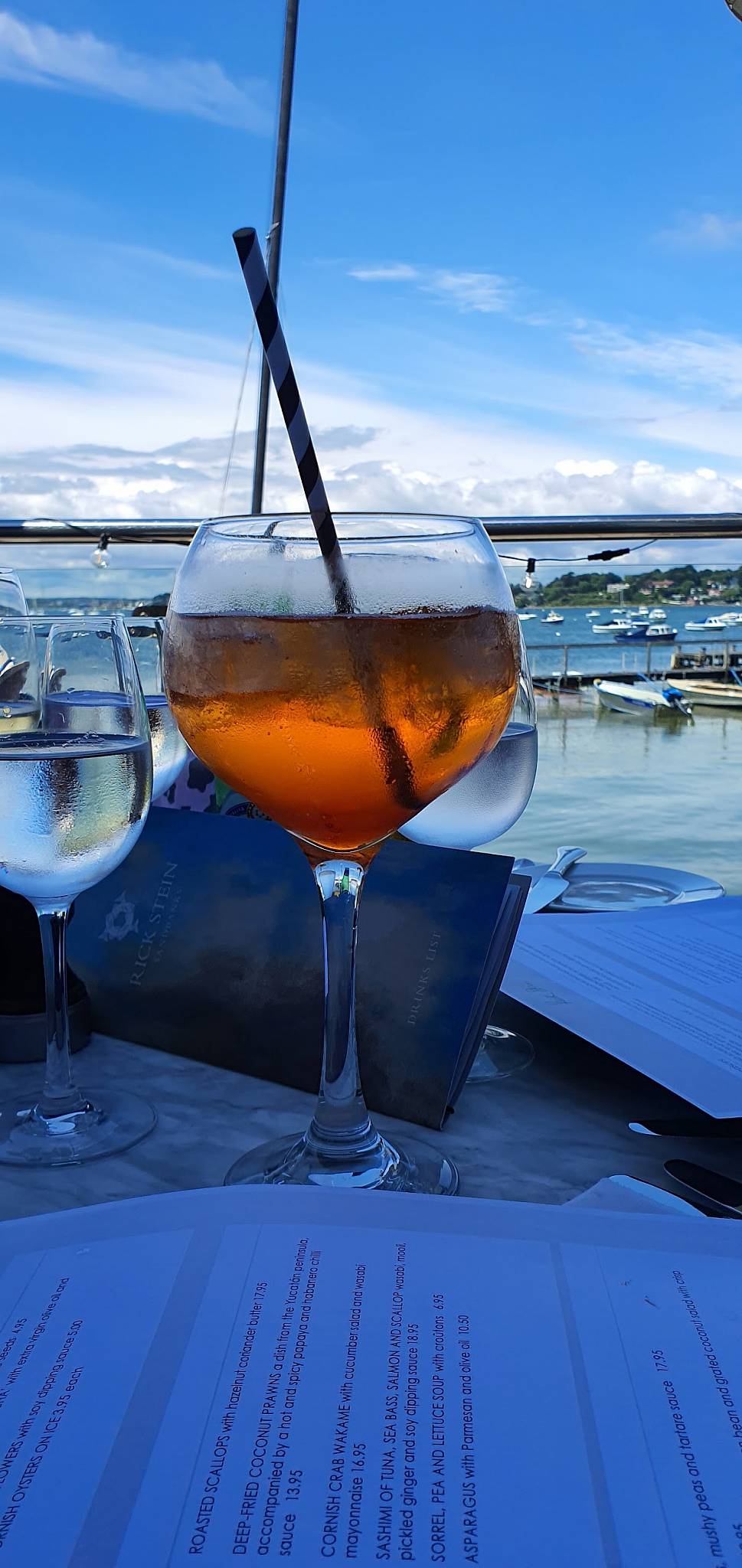 Menu at Rick Stein, Sandbanks restaurant, Poole