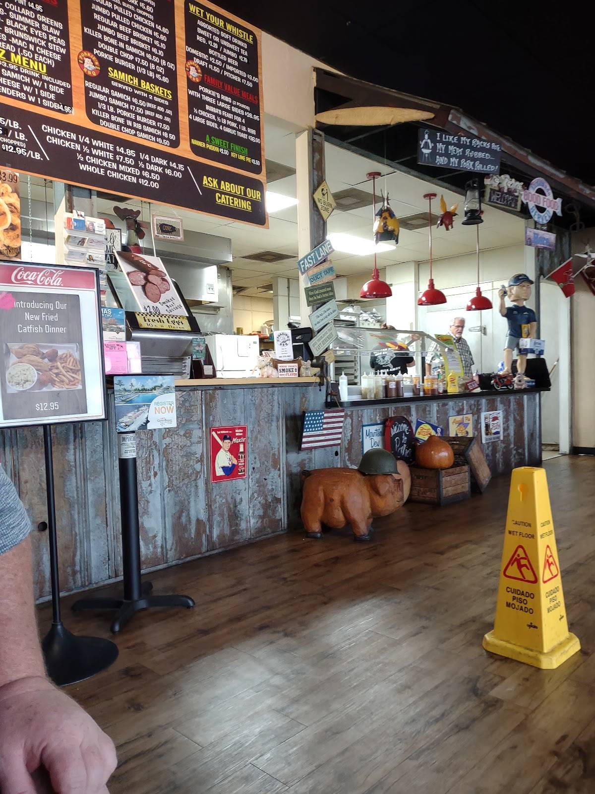 Menu at Porkies of Deland BBQ, DeLand