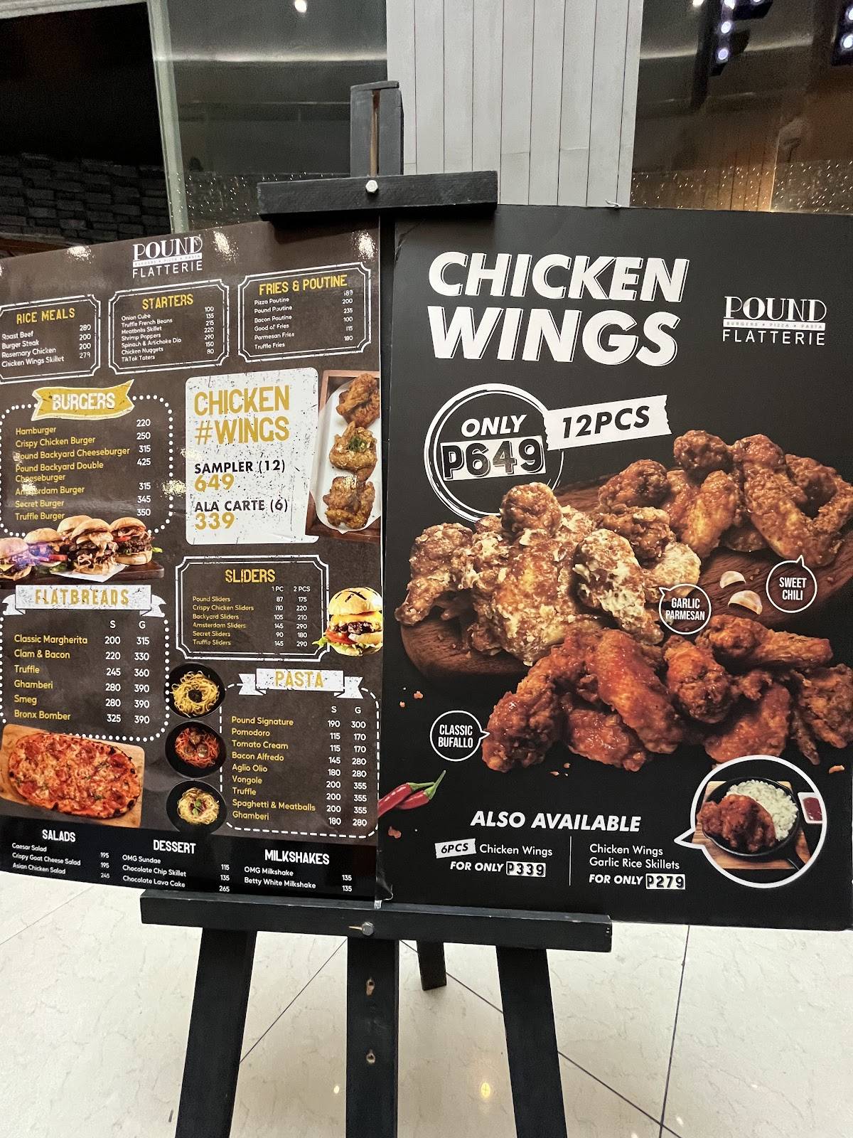Menu at Pound x Flatterie - Mall of Asia restaurant, Pasay, GXMJ+PPH
