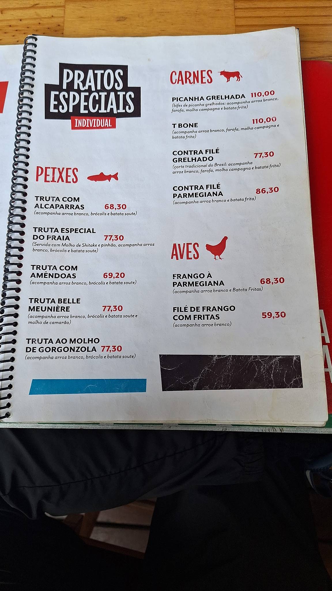 Menu em Praia do Djalma restaurante, Campos do Jordão