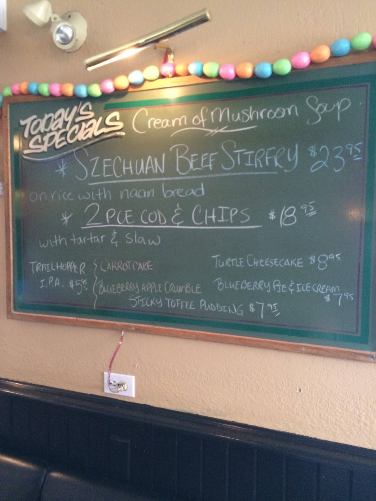 Menu at Prairie Inn Neighbourhood Pub, Saanichton
