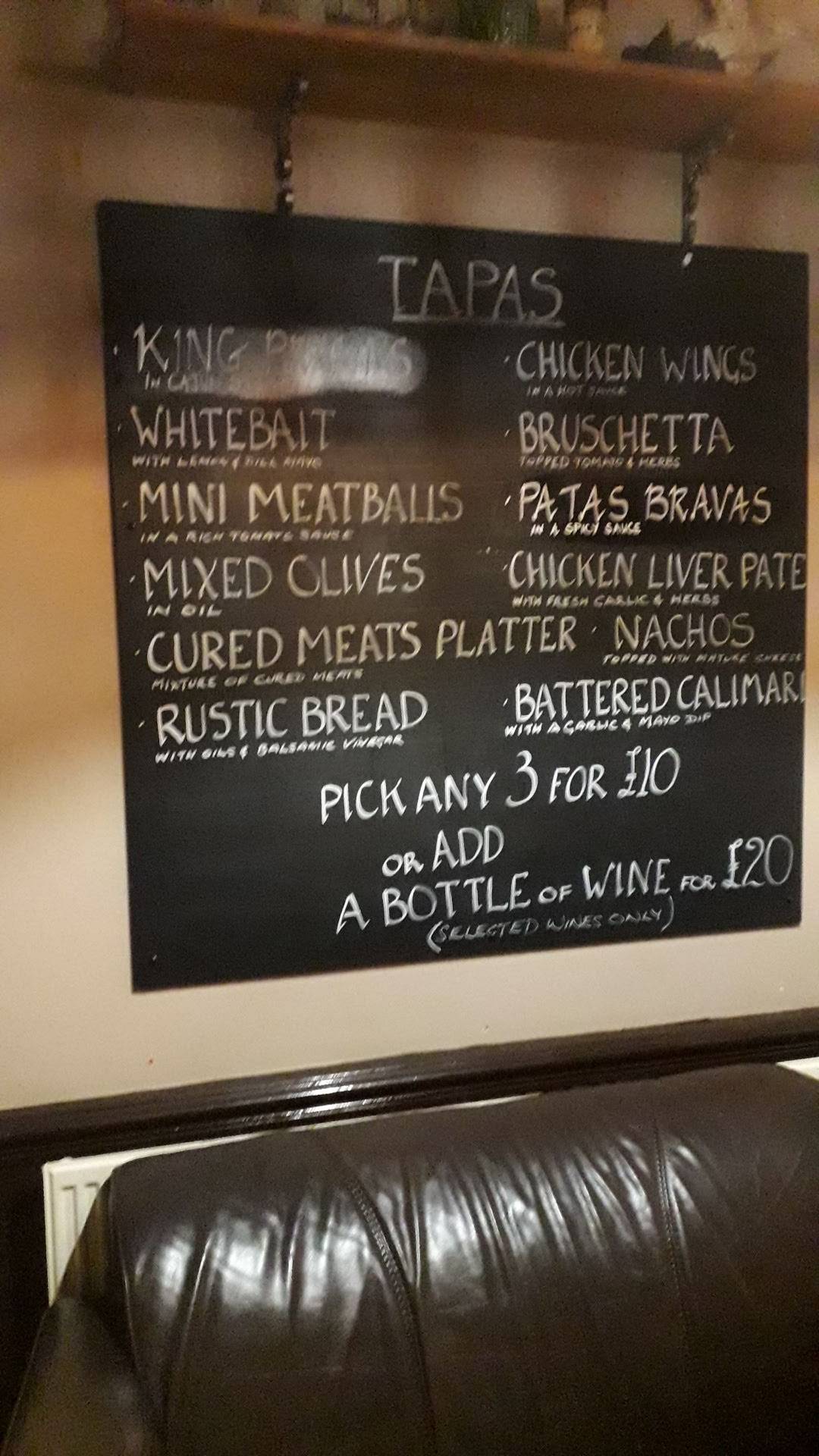 Menu at Bryncae Arms pub & bar, Llanharan