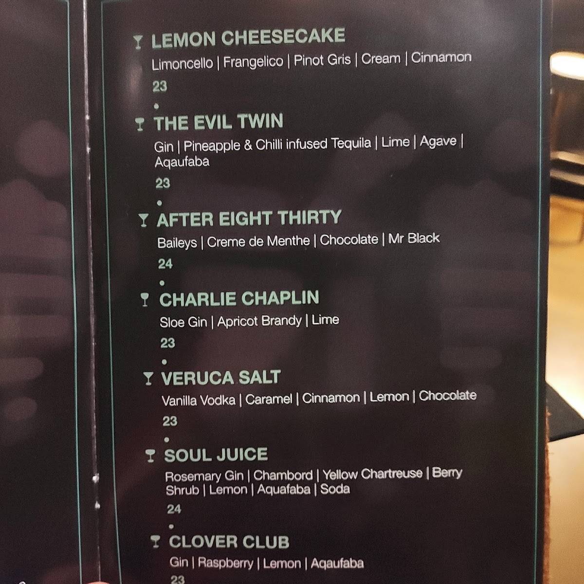 Menu at Devolution pub & bar, Berwick