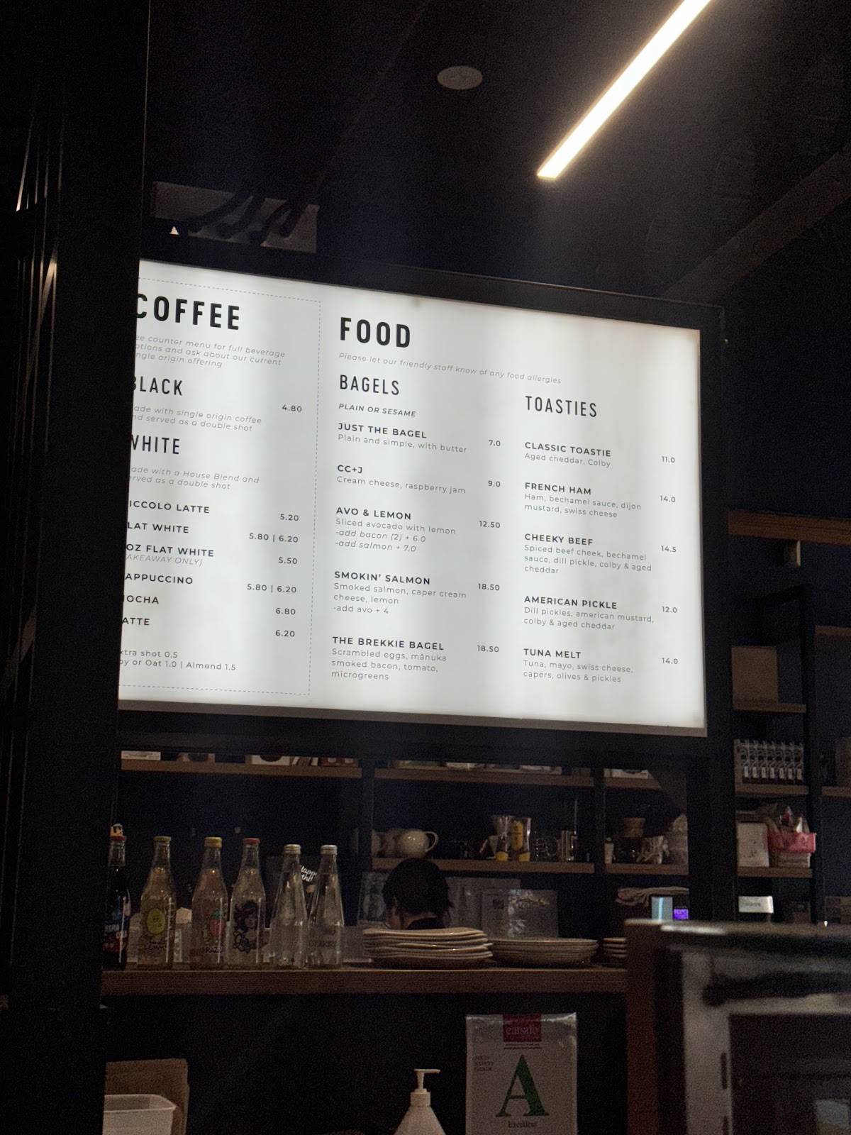Menu at Espresso Workshop Britomart pub & bar, Auckland, 11 Britomart Pl