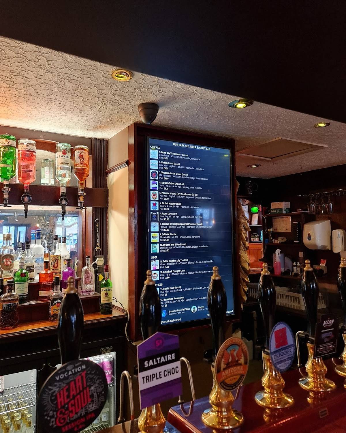 Menu at Flying Horse Hotel pub & bar, Rochdale