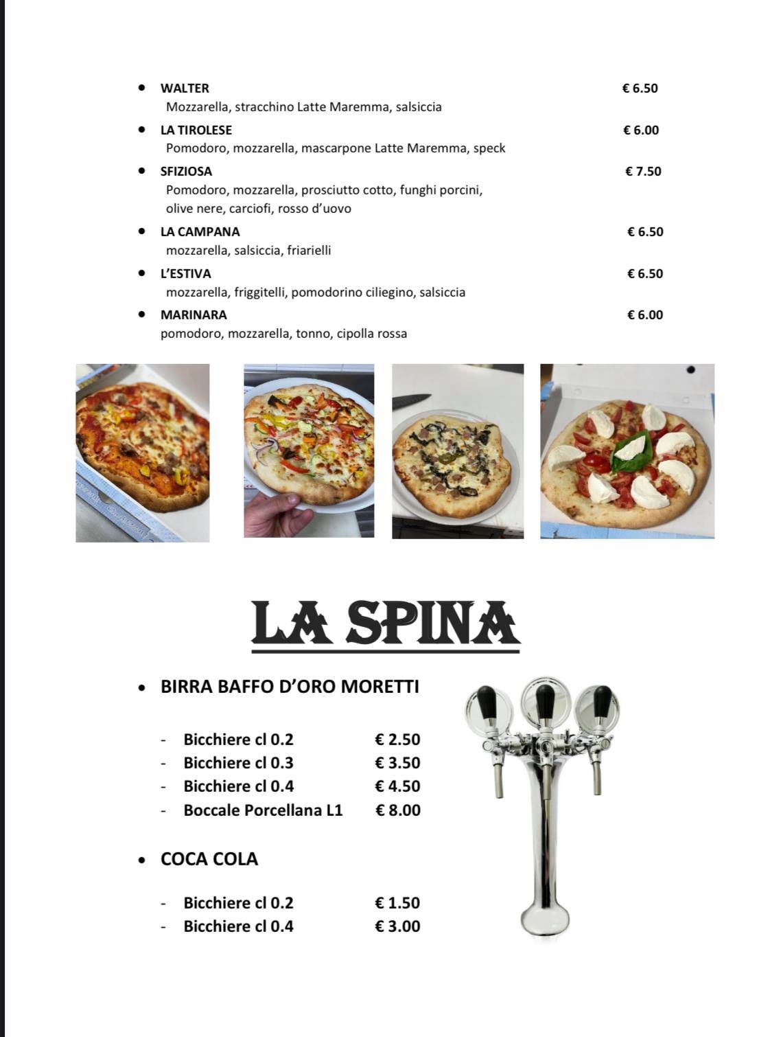 Speisekarte von Good Luck Snc Di Simonini Alessio E Pinzuti Walter pub ...
