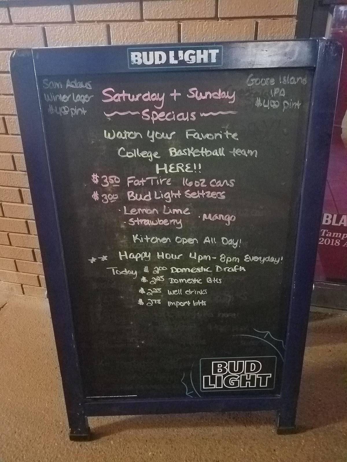 Menu at Goose's Sports Bar, Largo