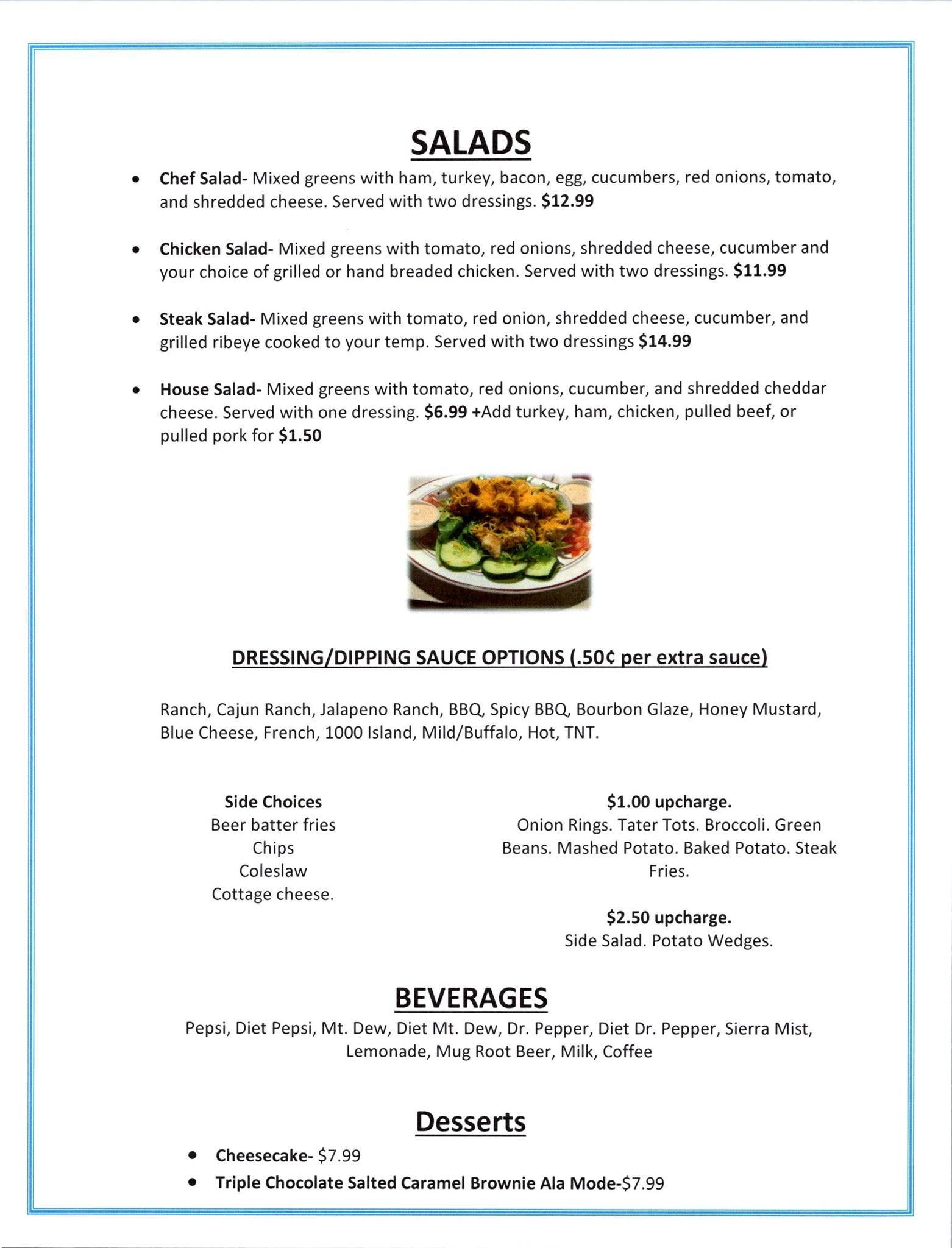 Menu at Hoosier Bar & Grill, Bloomington, W Richland Plaza Dr