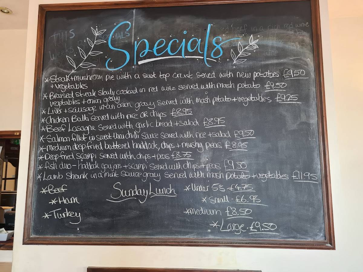 Menu at Humber Tavern pub & bar, Hull