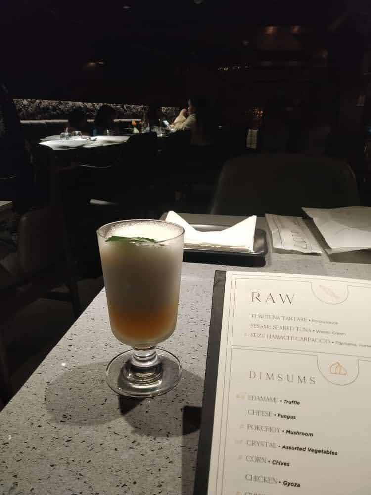 Menu at Lair, New Delhi