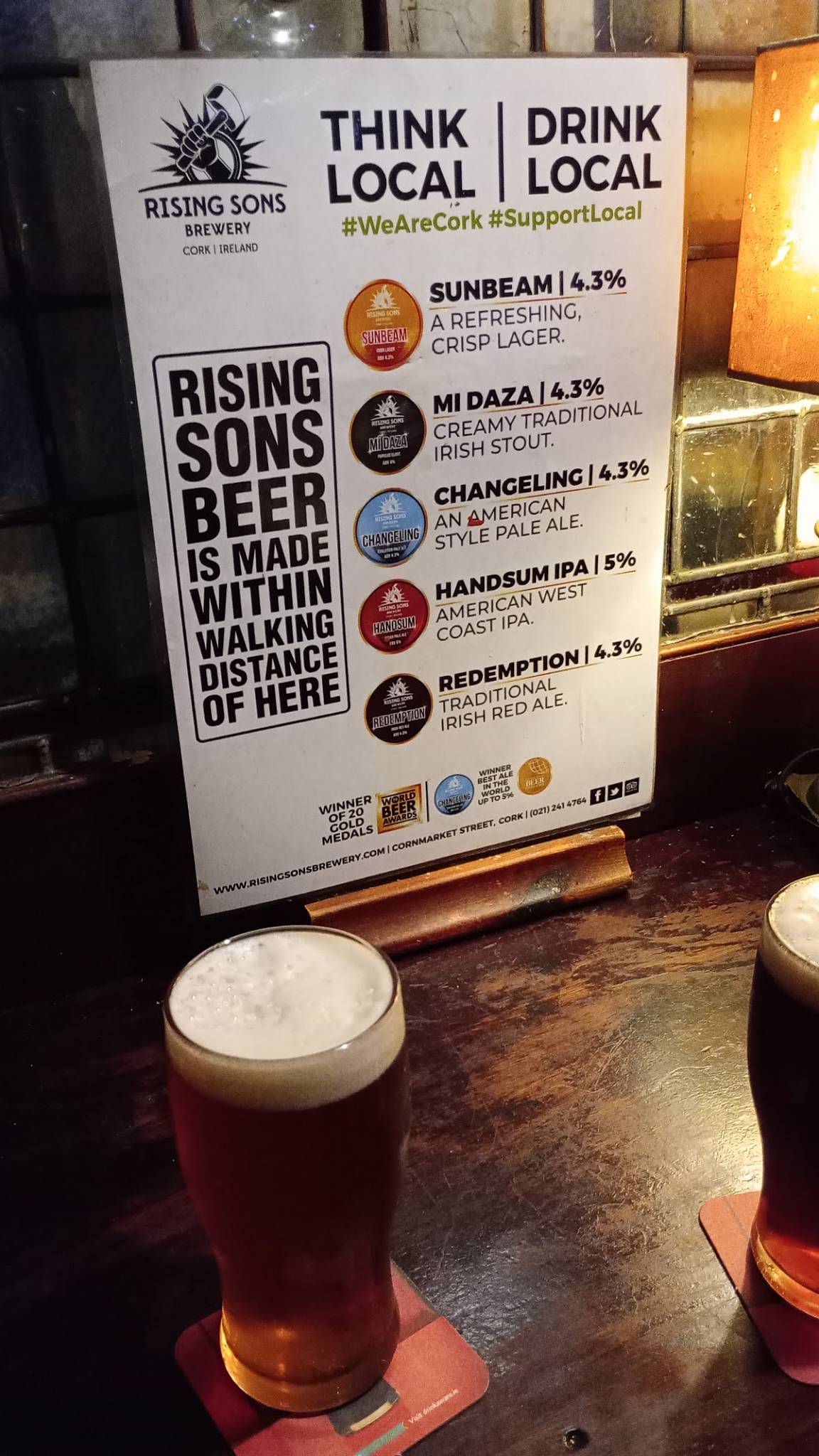 Menu at Mutton Lane Inn pub & bar, Cork