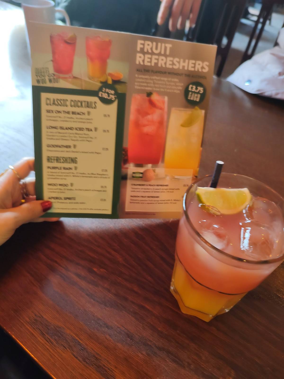 Menu at Pear Tree pub & bar, Grimsby