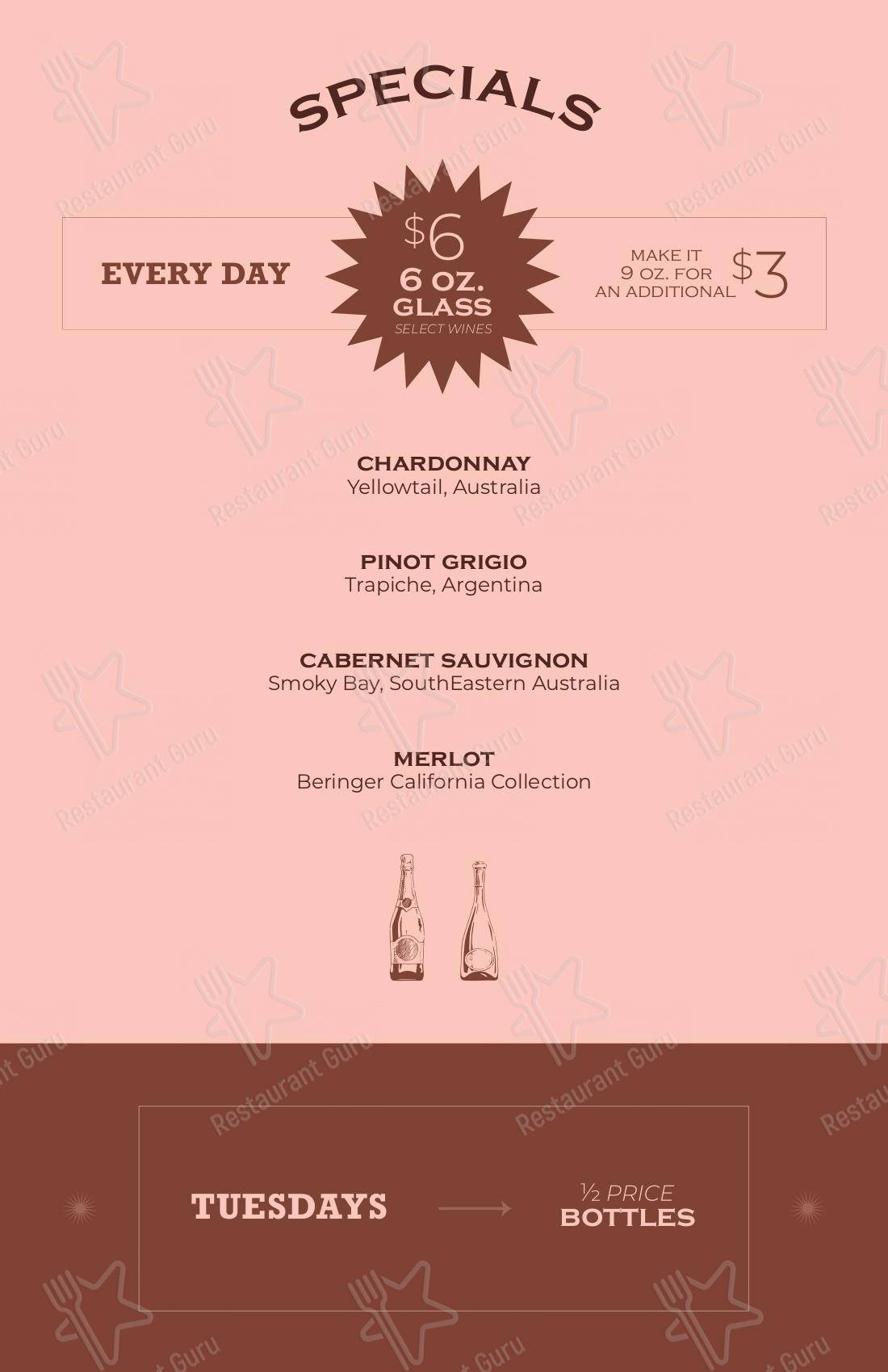 Menu at ROCK.Tavern + Eatery. pub & bar, Regina