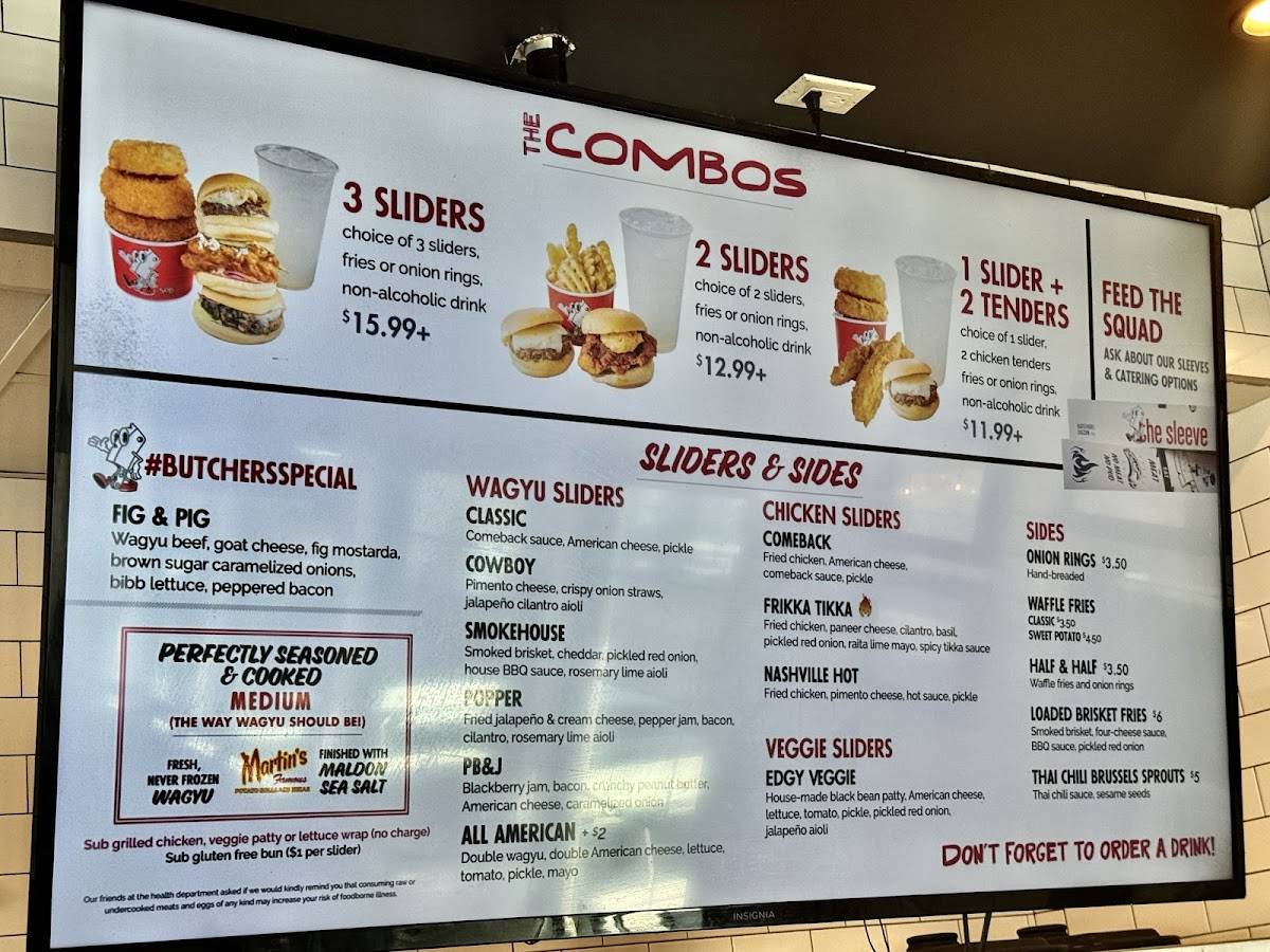 Menu at S.O.B. Burgers pub & bar, Bradenton